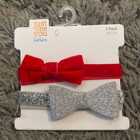 Carter's | Accessories | Carters Just One You 2 Pack Of Baby Girl Bows ...